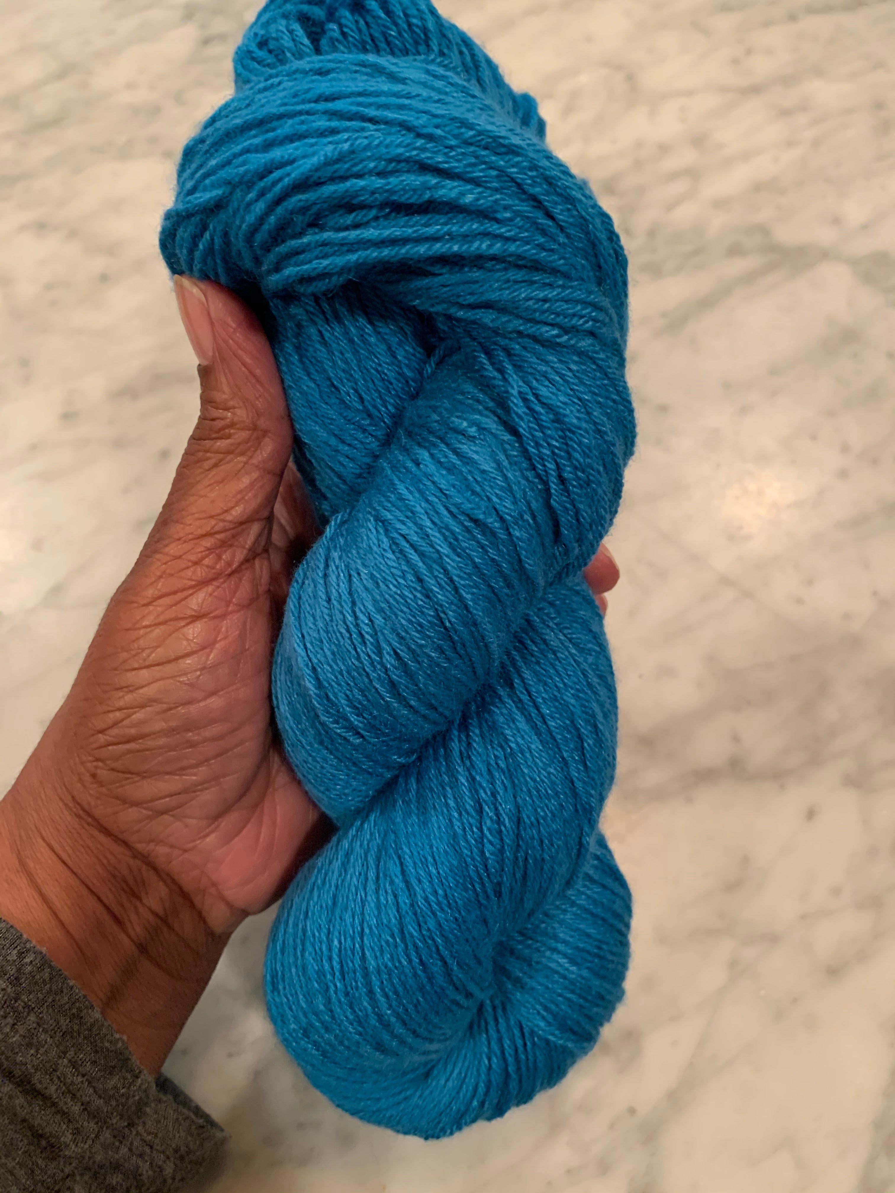 Merino/Silk - Fingering - Cerulean – Knudsen Knits