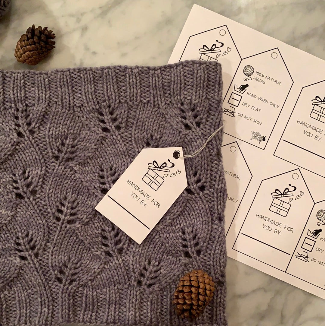 Printable Gift Tags - Handmade For You – Knudsen Knits